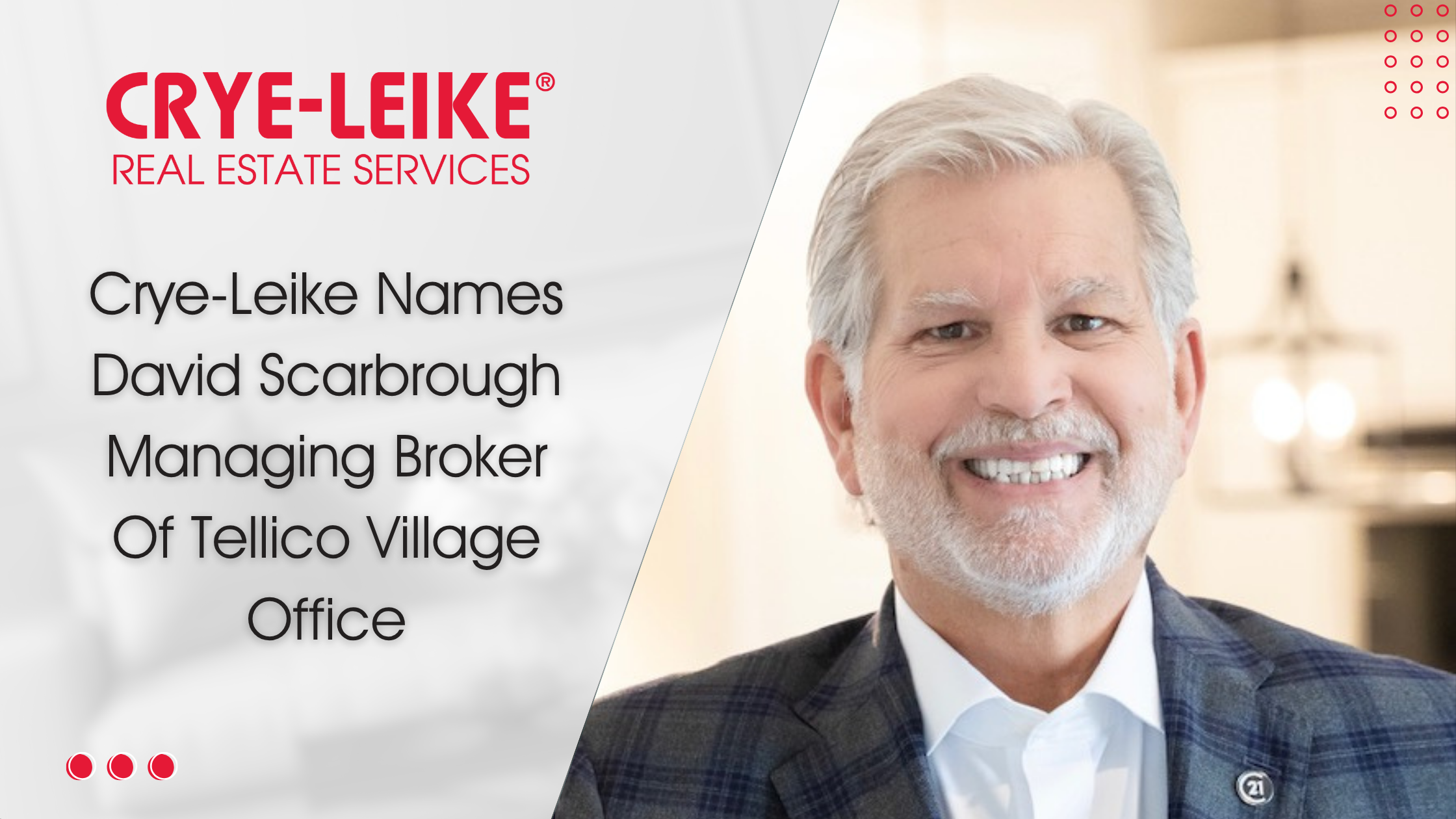 Crye-Leike Names David Scarbrough Managing Broker Of Tellico Village Office