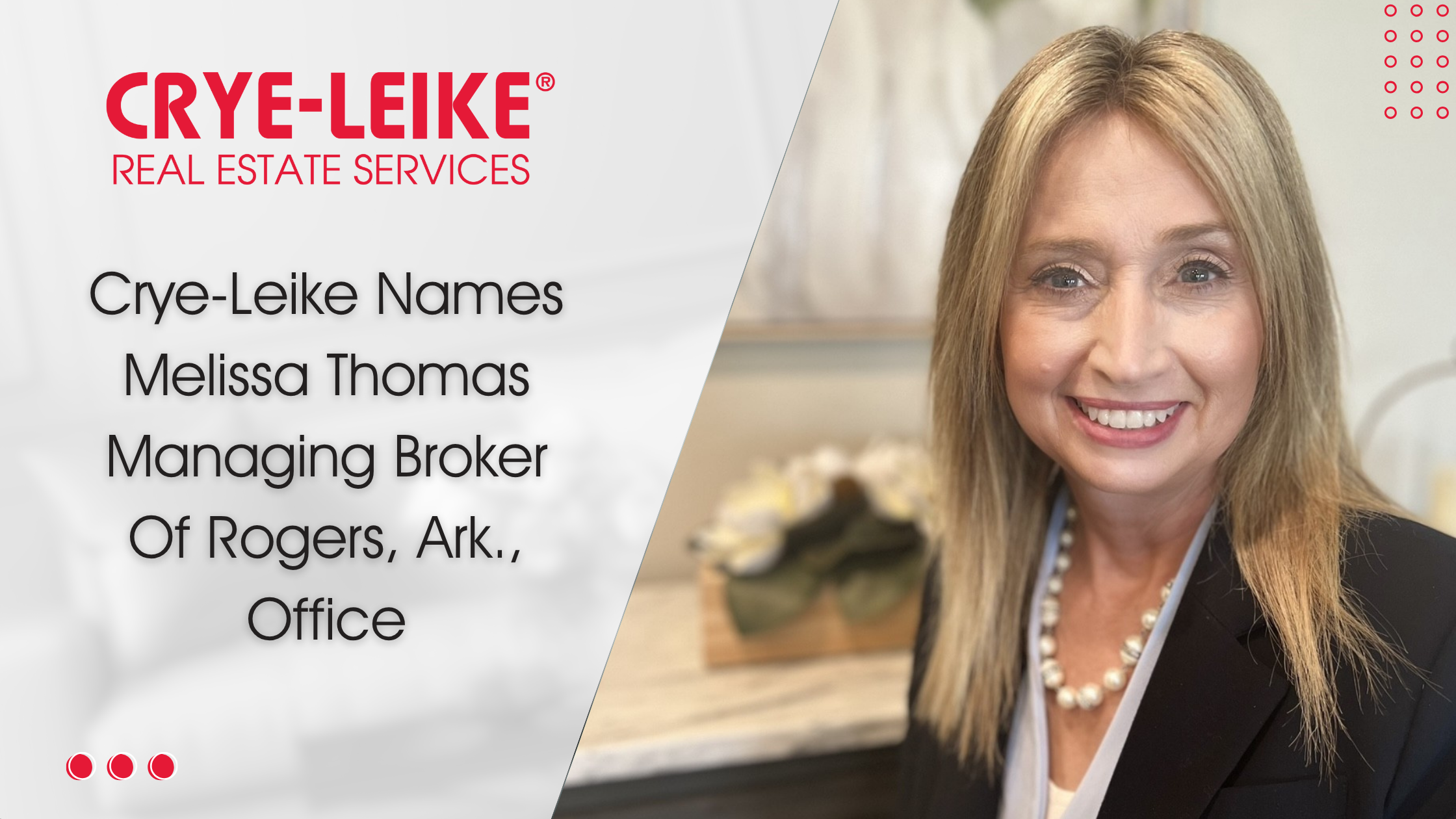 Crye-Leike Names Melissa Thomas Managing Broker Of Rogers, AR Office
