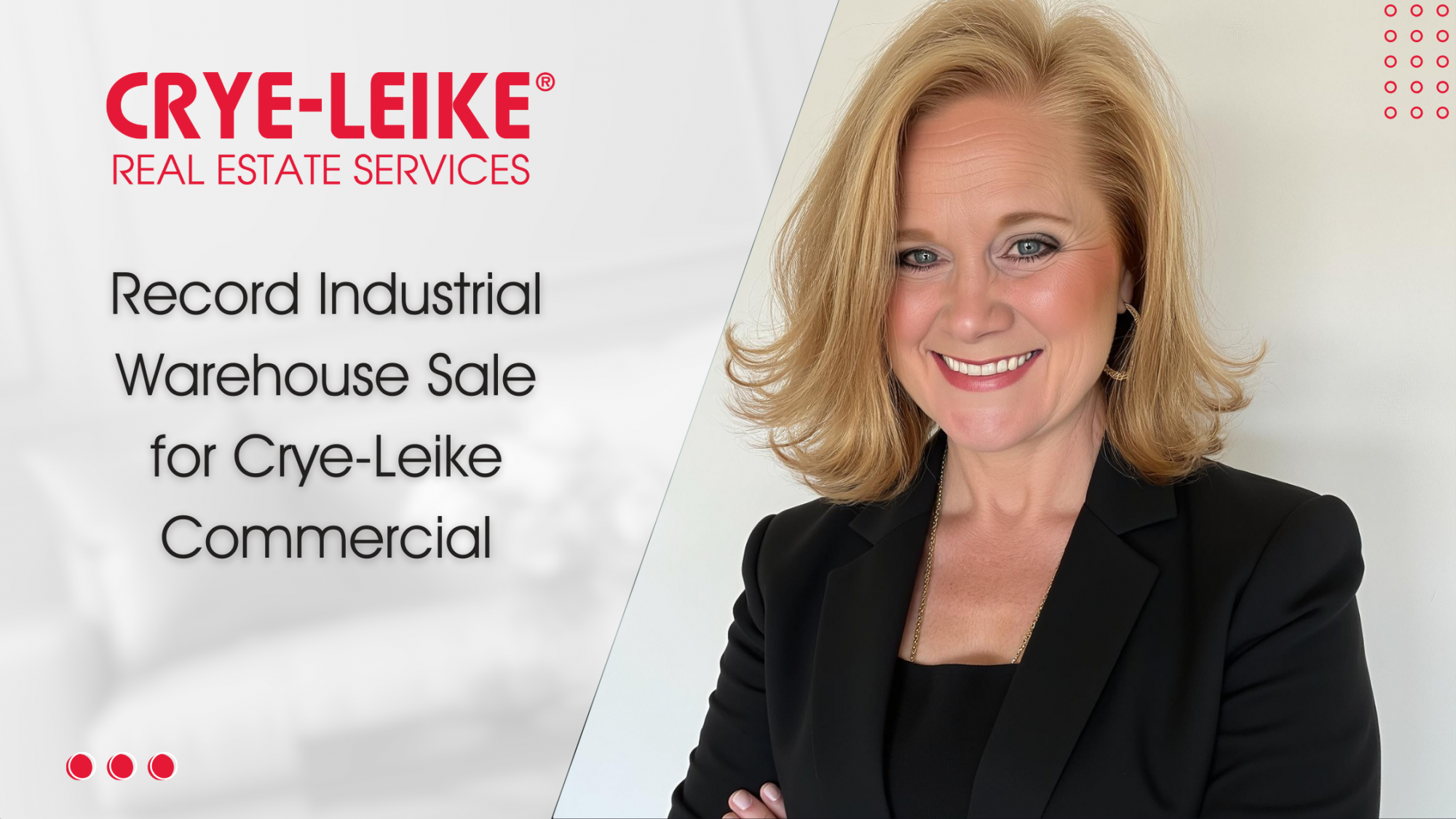 Record Industrial Warehouse Sale for Crye-Leike Commercial