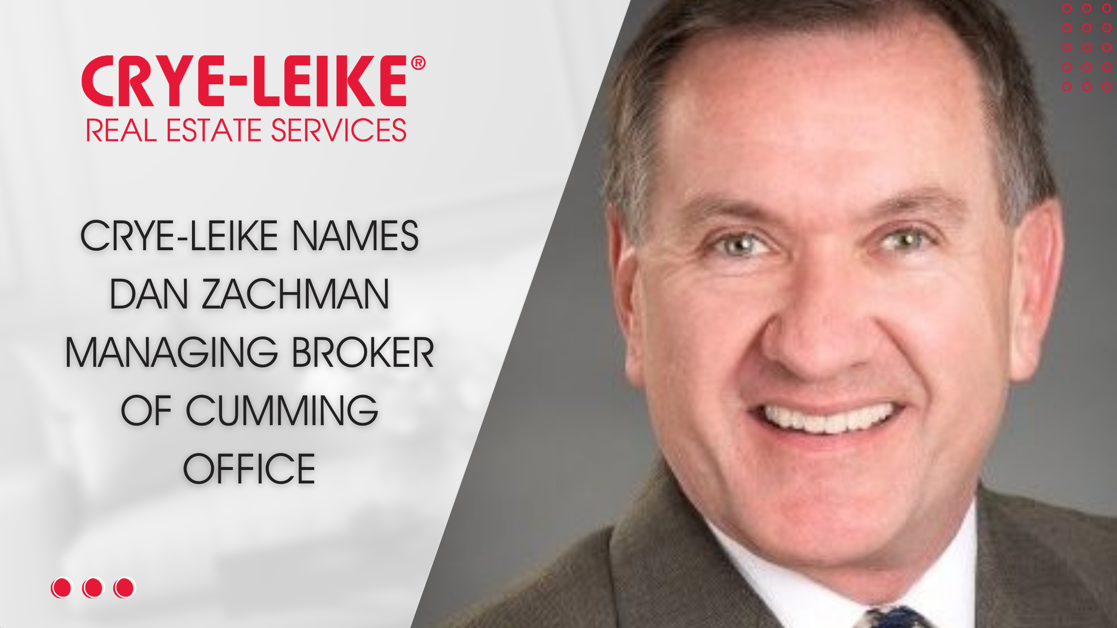 Crye-Leike Names Dan Zachman Managing Broker of Cumming Office